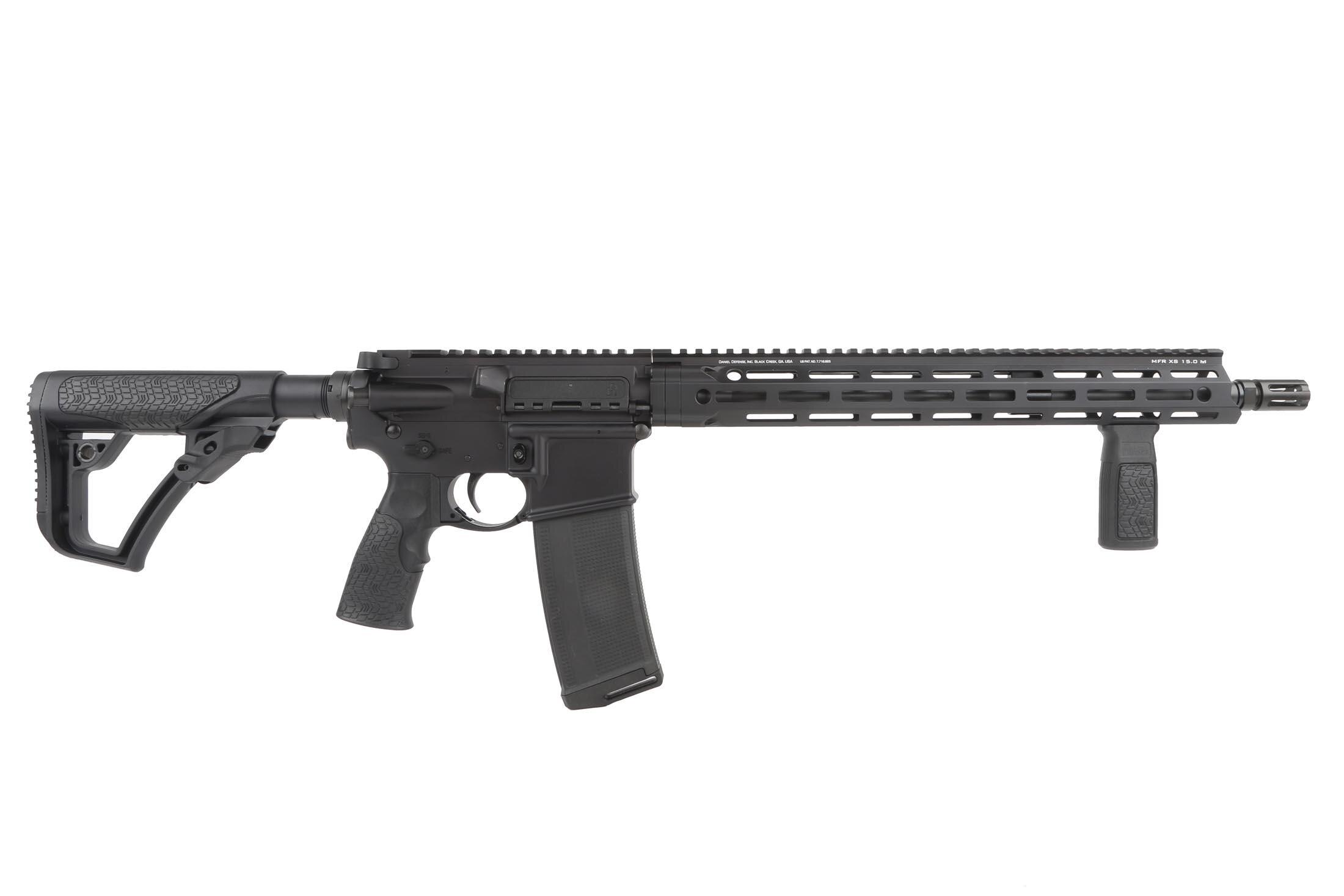 Daniel Defense 16" 5.56 DDM4v7 Rifle with 15" MFR XS M-LOK Rail - Black ...