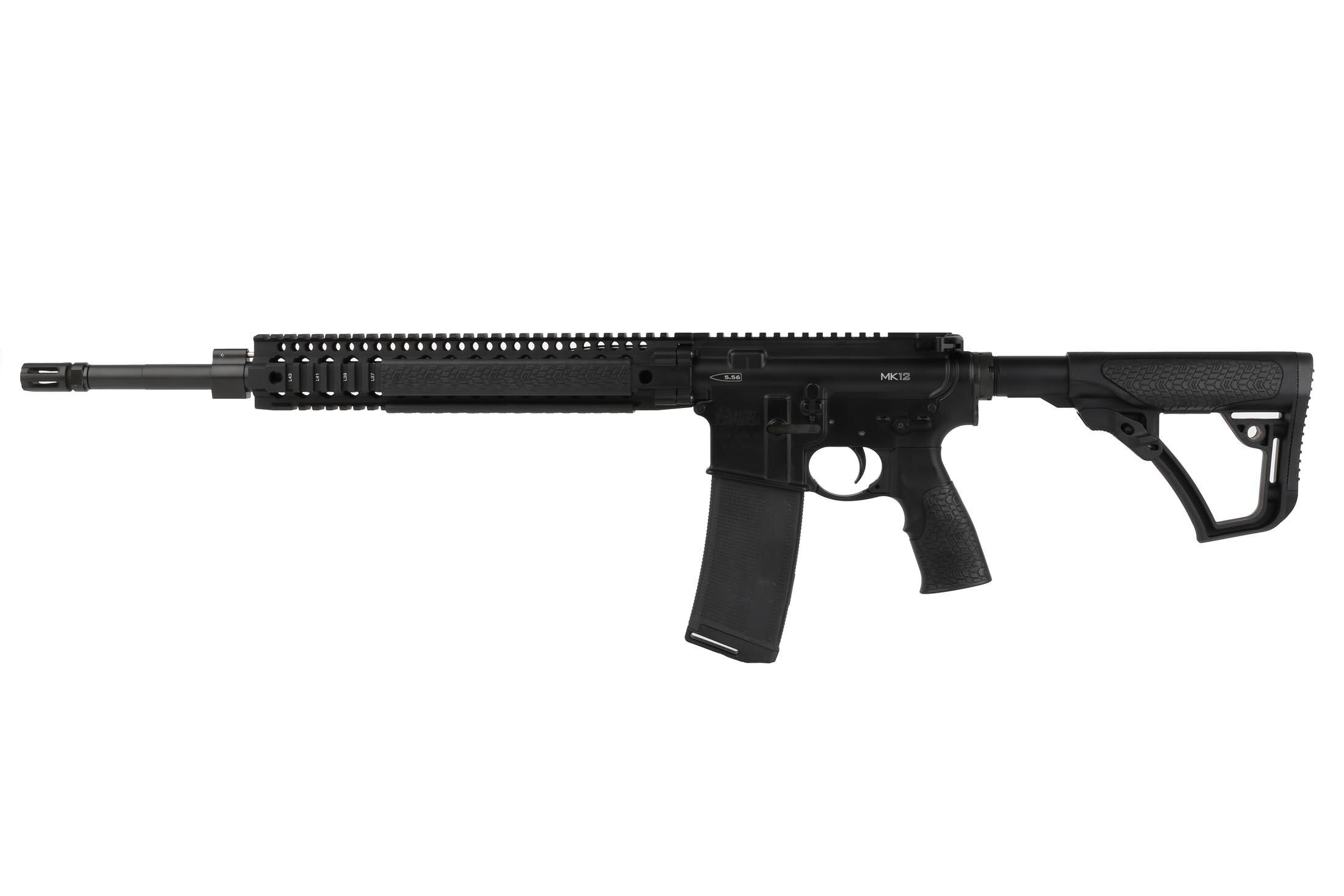 Daniel Defense MK12 5.56 Rifle 18" - DDM4 12" Quad Rail - Black 02-142 ...