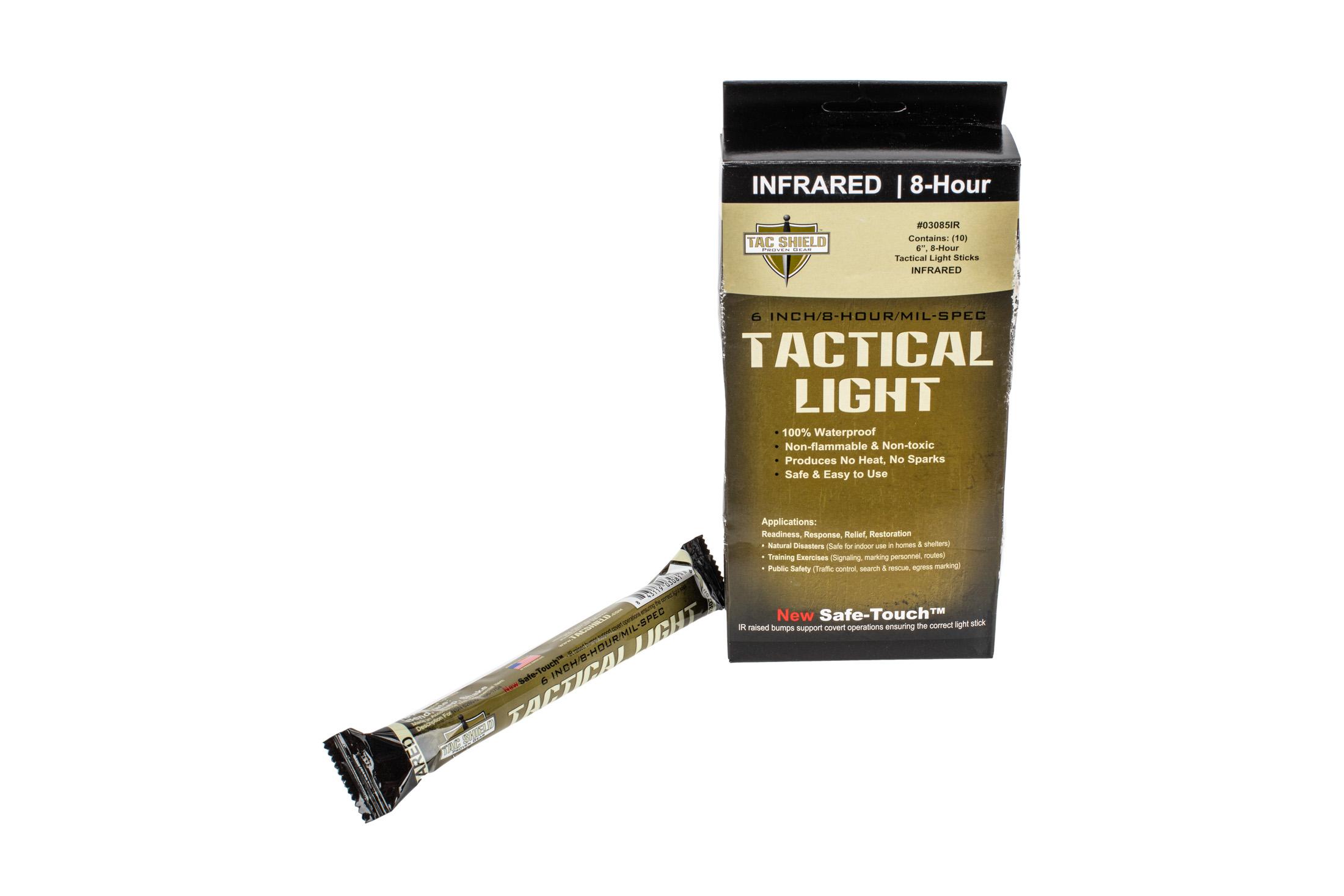 Tac Shield Tactical 8 Hour Light Stick - Infrared - 10 Pack 03085IR