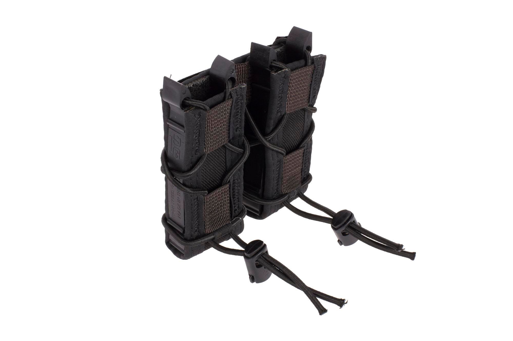 High Speed Gear Double Pistol TACO Magazine Pouch MOLLE - Black 11PT02BK