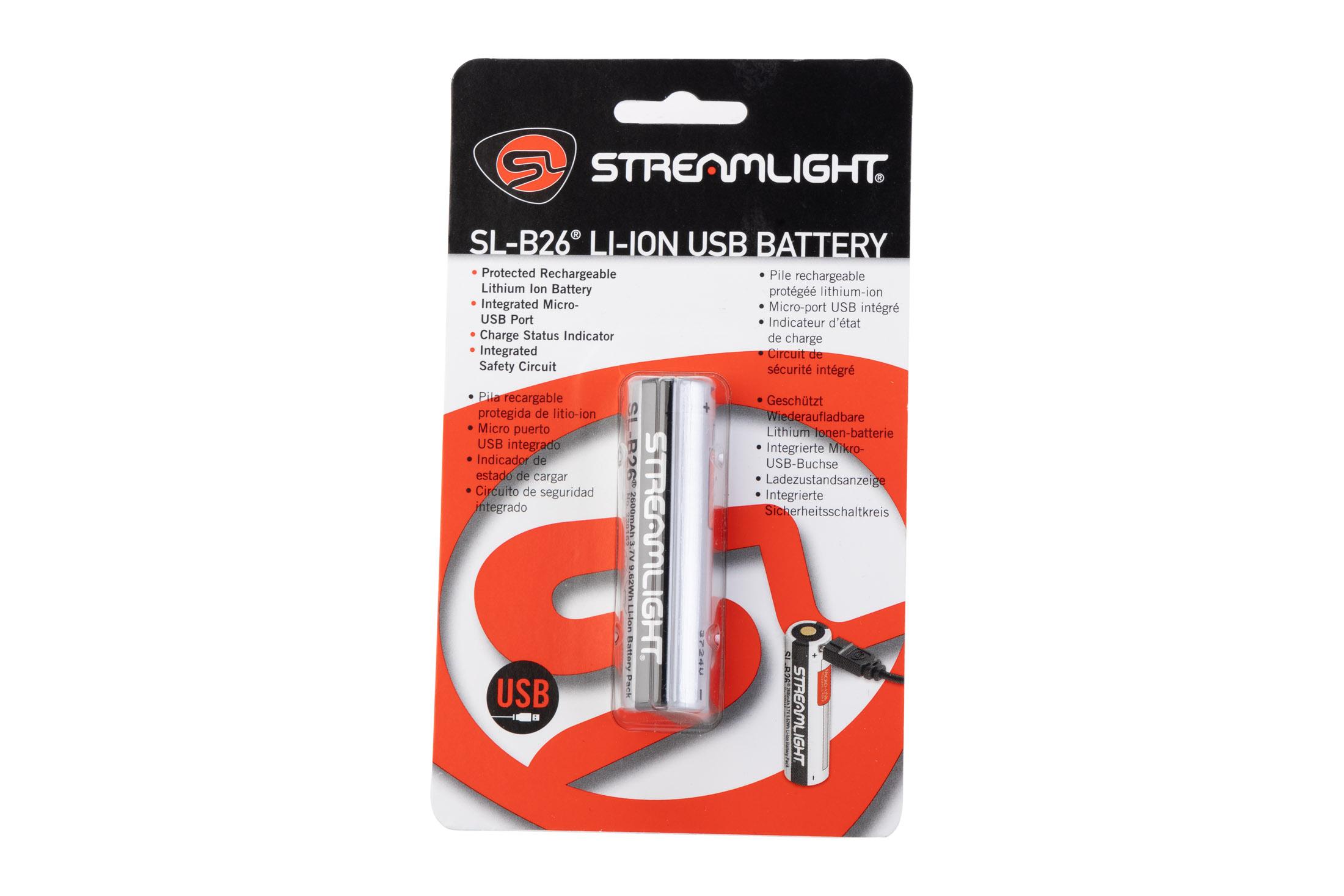 Streamlight SL-B26 3.7V 2600mAh Li-ion Rechargeable Battery 22101