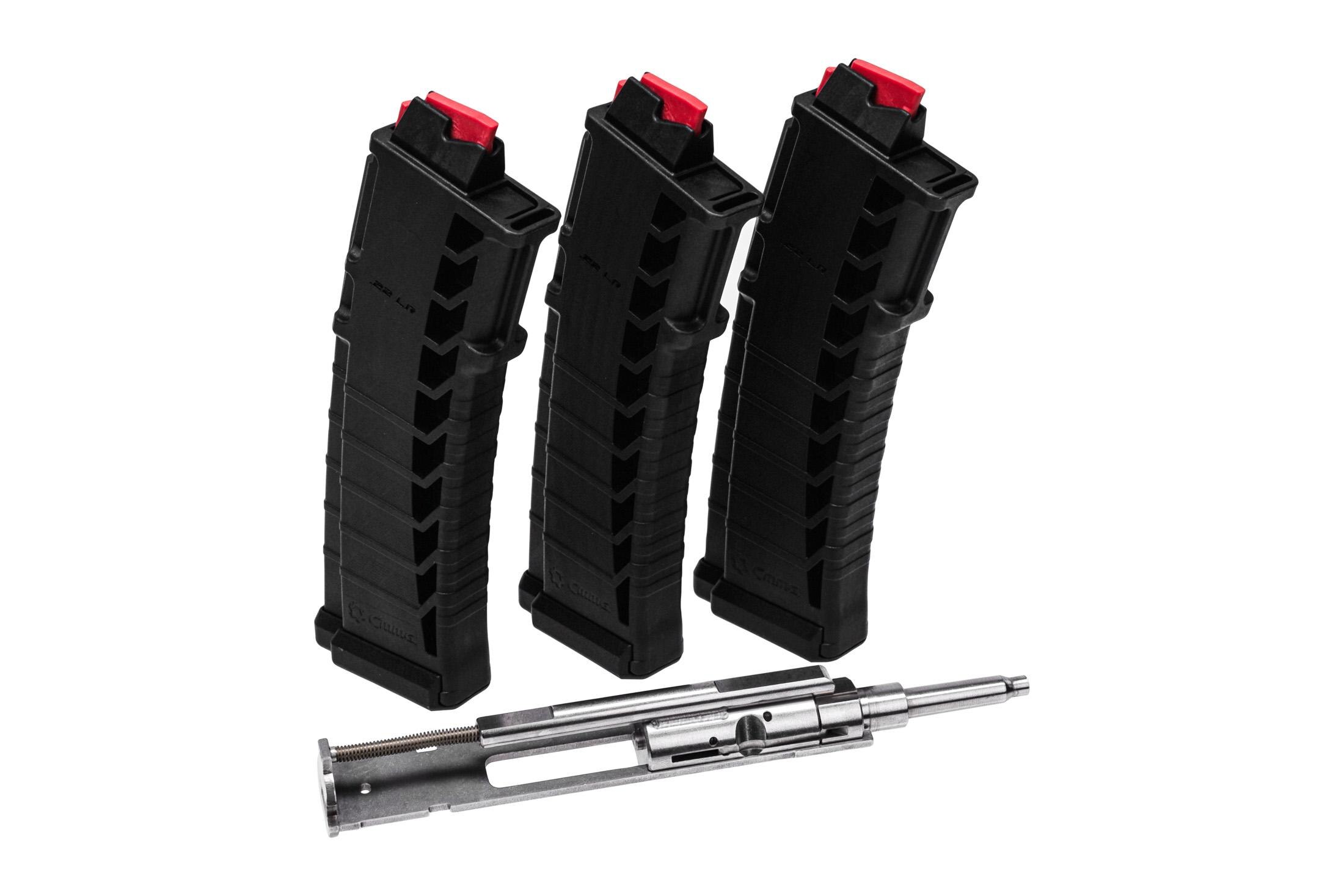 CMMG .22 LR AR-15 Conversion Kit - Bravo - (3) 25-Round Magazines 22BA651