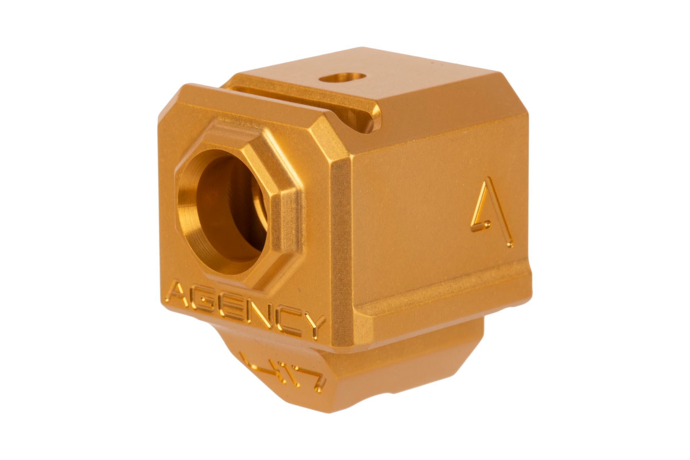 Agency Arms 417 Single Port Glock Compensator 17/19/34 Gen3 - Gold 417S ...