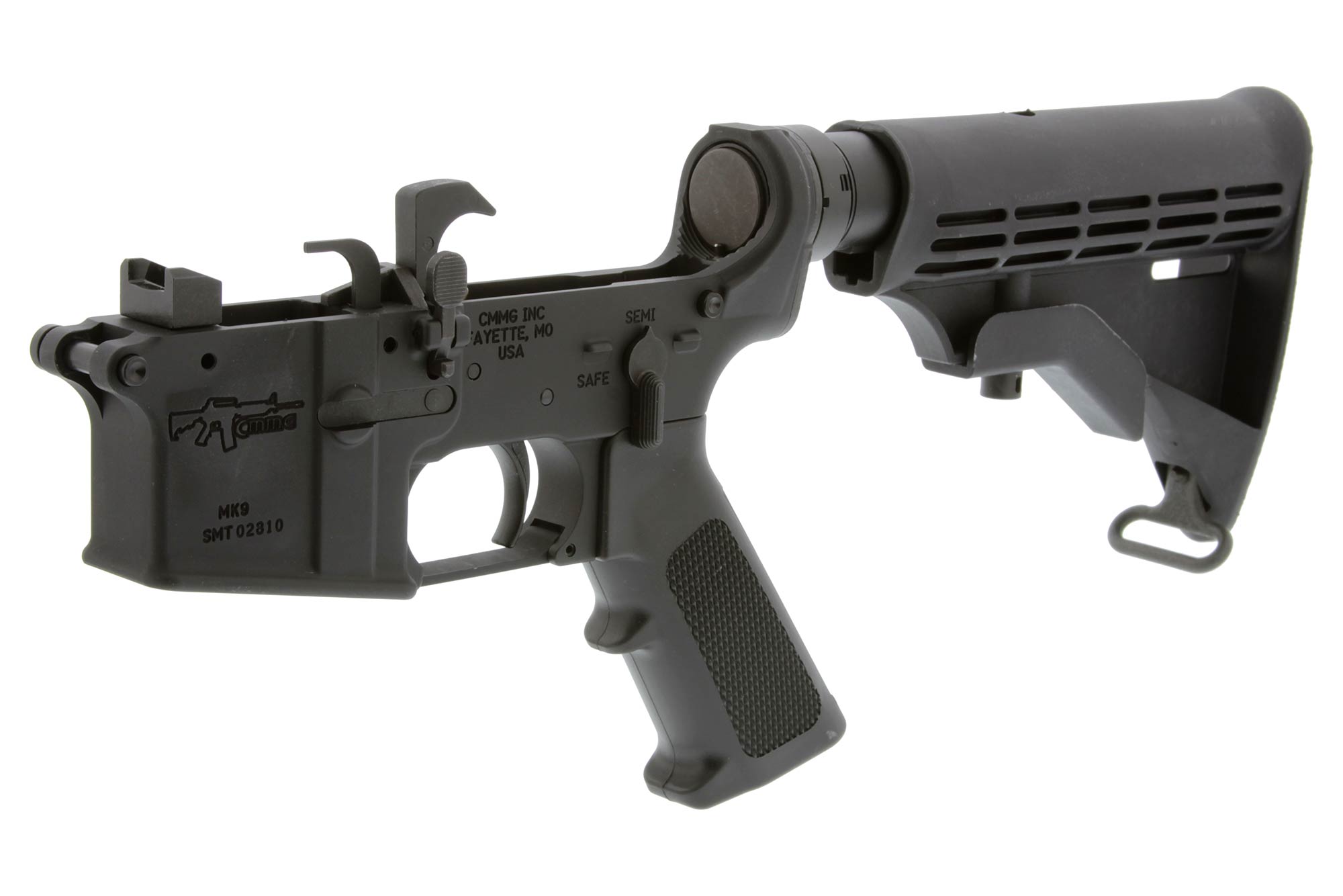 CMMG AR-9 Dedicated Complete 9mm Lower Receiver Assembly with M4 Stock ...
