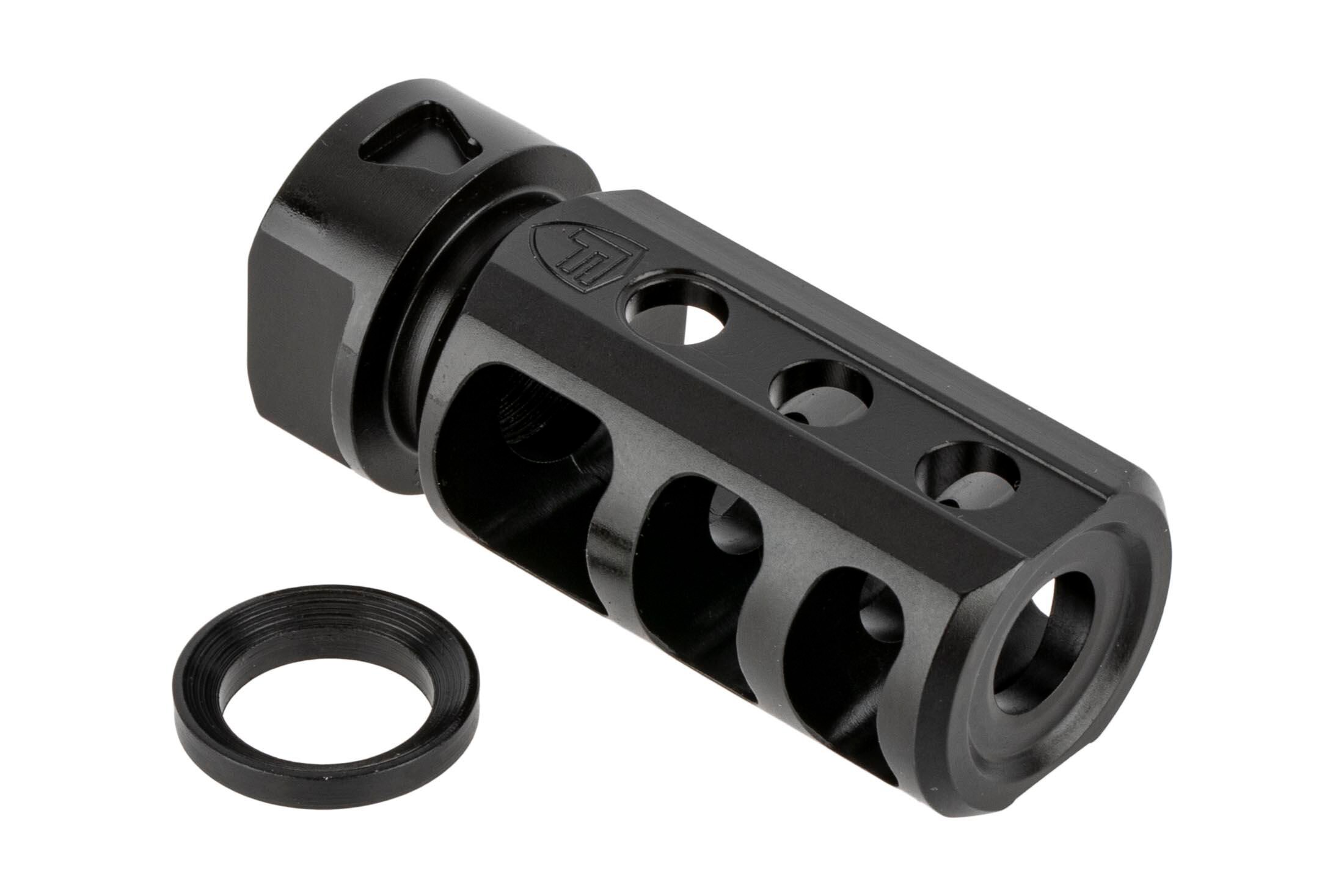 Fortis RED Mod 2 9mm Muzzle Brake 1/2x36 - Black 9MM-RED-M2-36