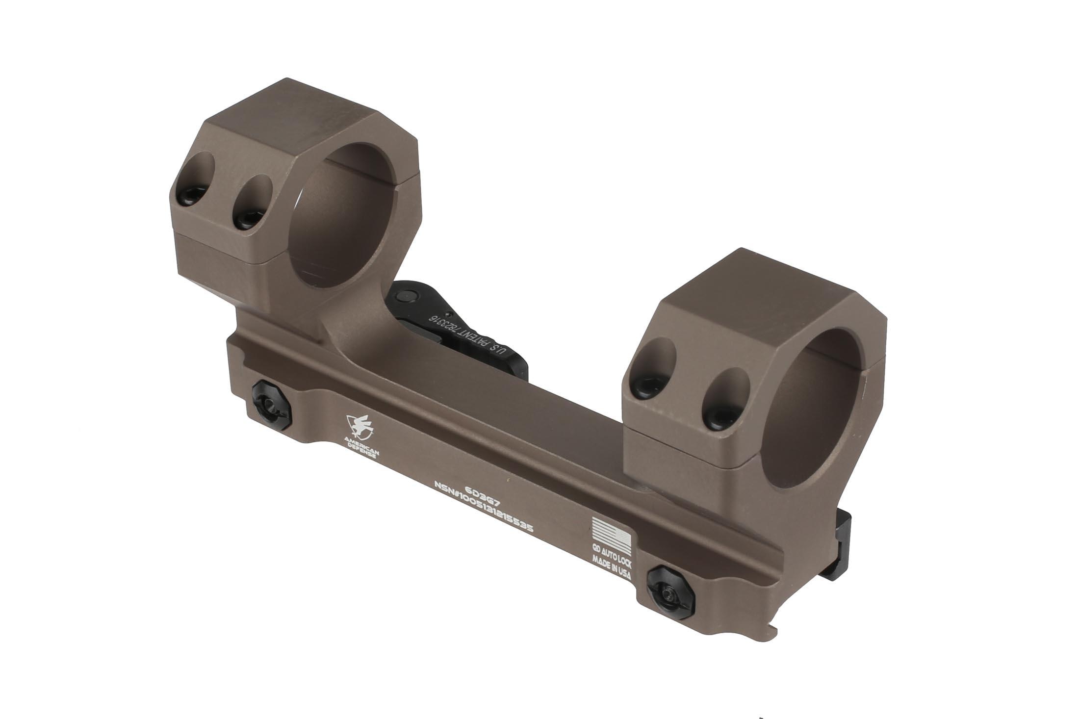 American Defense Delta Quick Detach 30mm Scope Mount - Flat Dark Earth ...