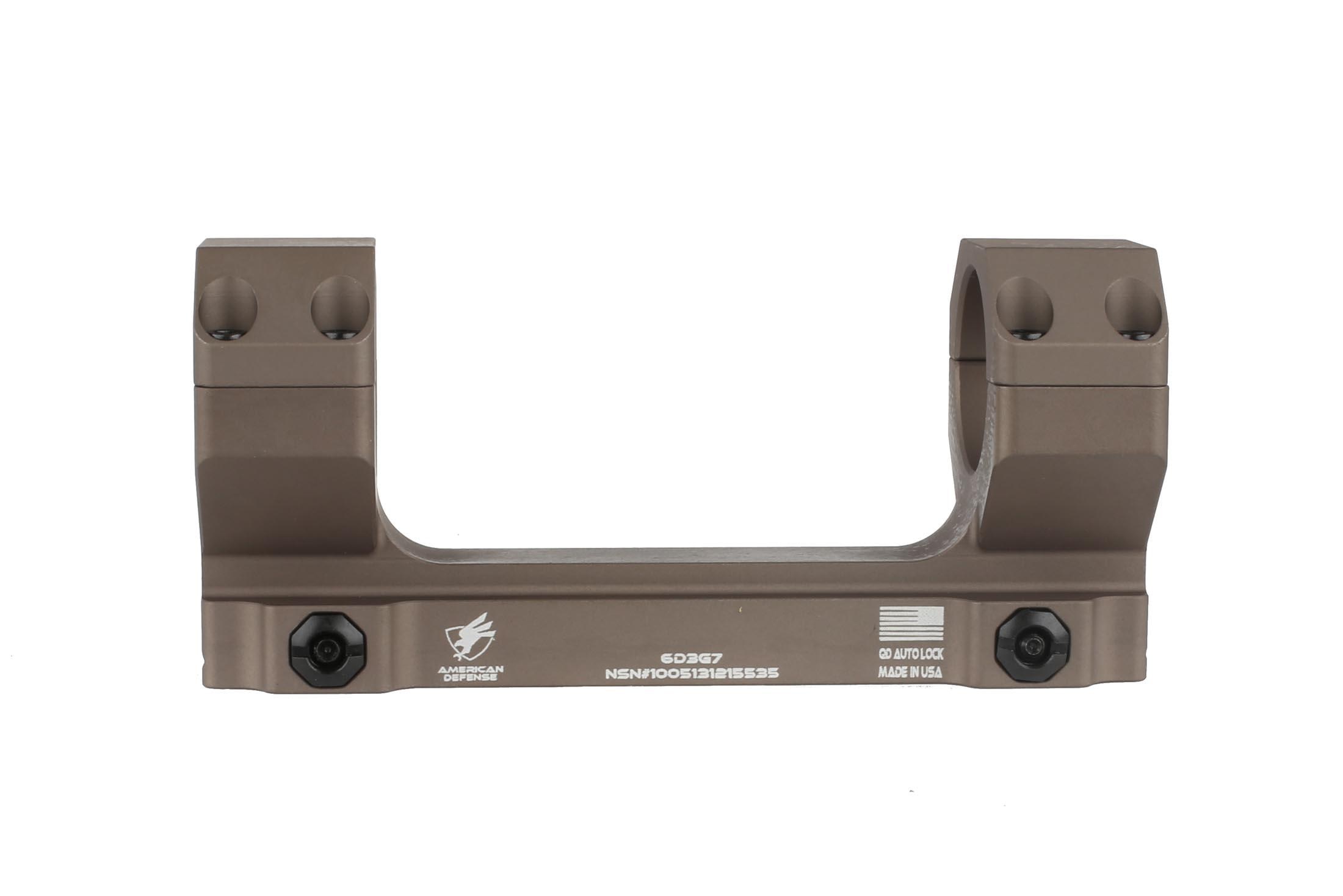 American Defense Delta Quick Detach 30mm Scope Mount - Flat Dark Earth ...