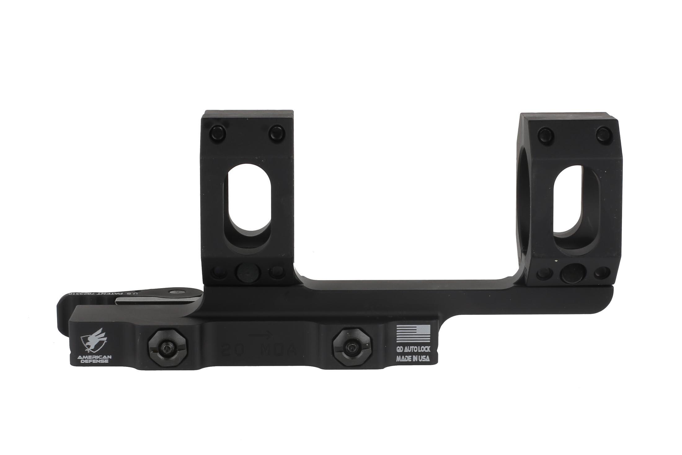 American Defense Recon Quick Detach 30mm Scope Mount - 20 MOA - Black ...