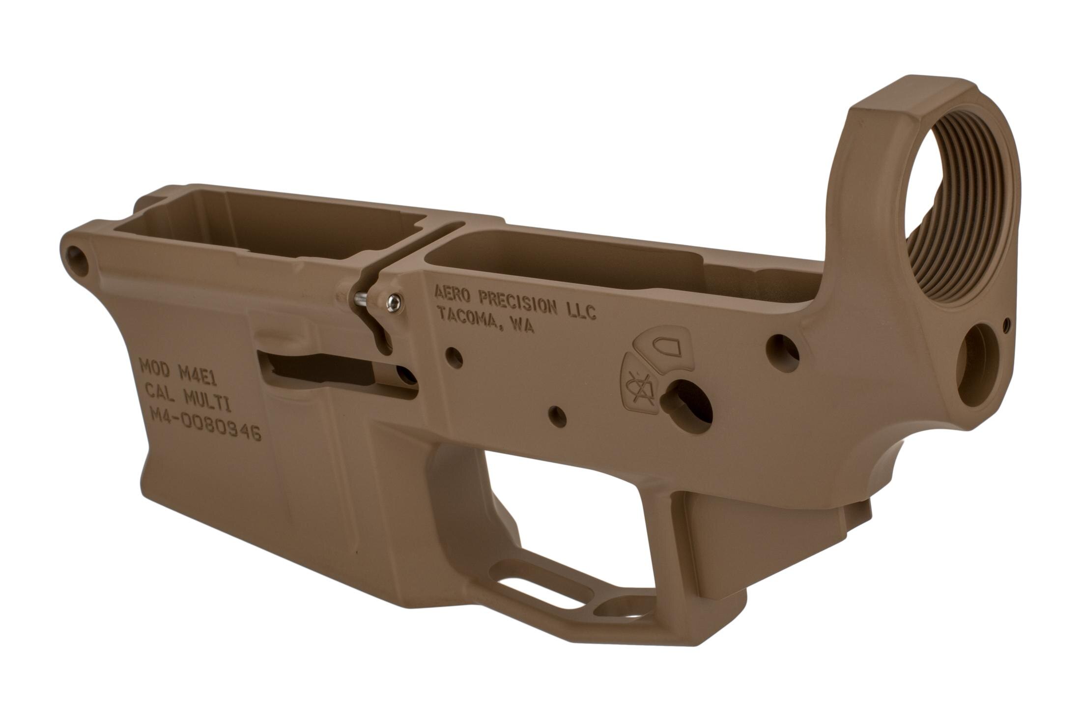 Aero Precision M4E1 Stripped Lower Receiver - FDE Cerakote APAR600002C