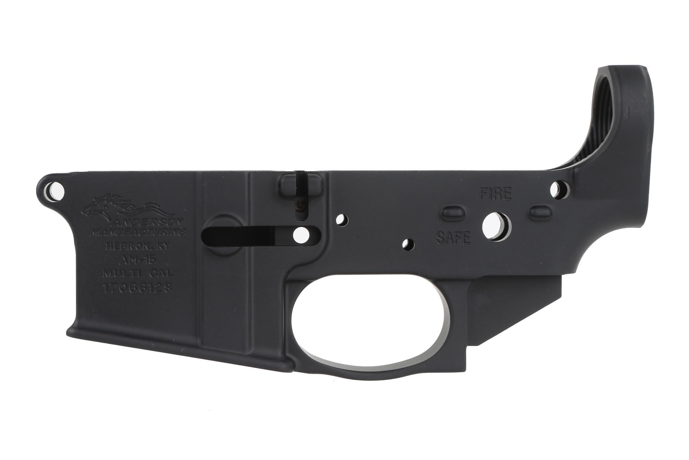 Anderson Manufacturing AR-15 Stripped Lower Receiver - Closed Ear AR-15 ...