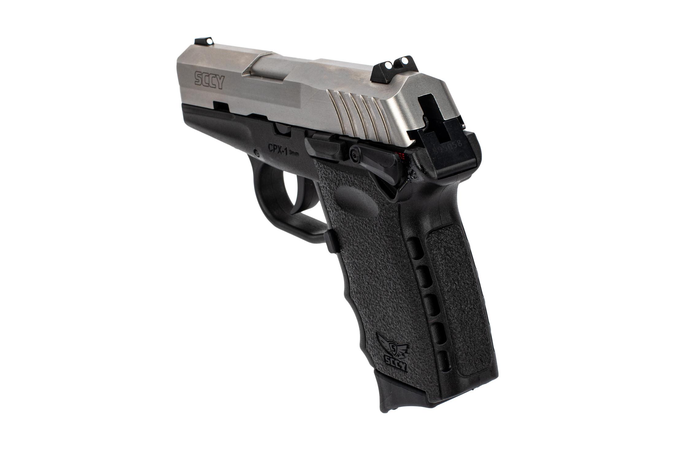 SCCY CPX-1 9mm Pistol with Ambidextrous Safety - Stainless CPX-1TT