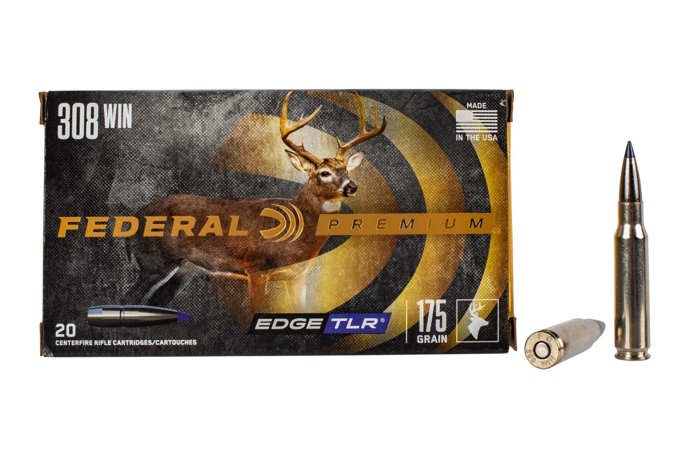 Federal Premium 308 Winchester 175gr Edge TLR Ammo - Box of 20 ...