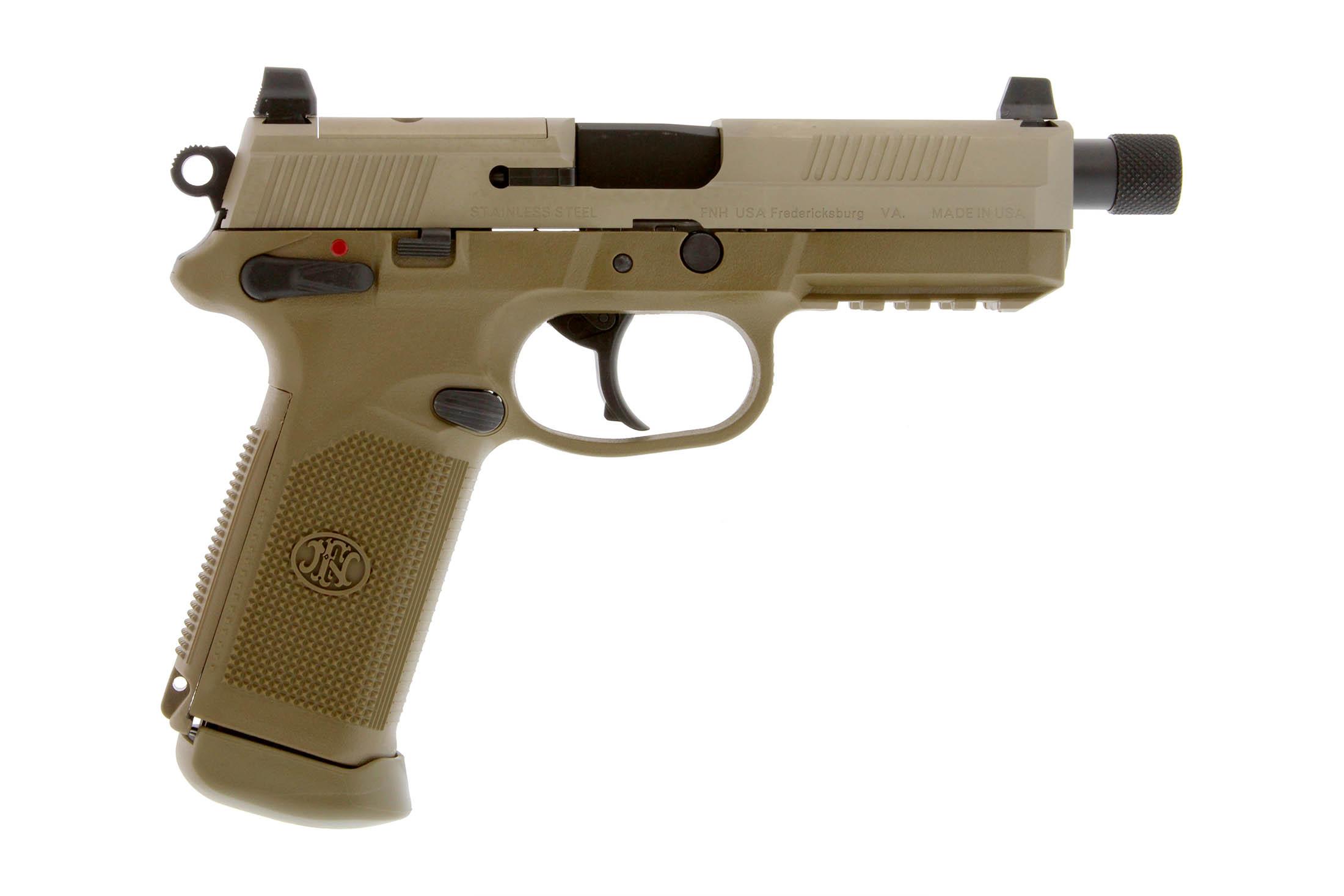 FN America FNX-45 Tactical .45 ACP Full Size 15-Round Handgun - 5.3 ...