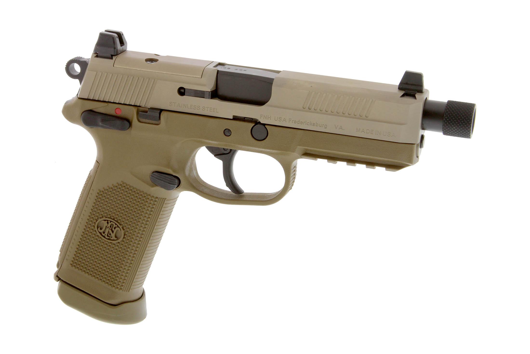 FN America FNX-45 Tactical .45 ACP Full Size 15-Round Handgun - 5.3 ...