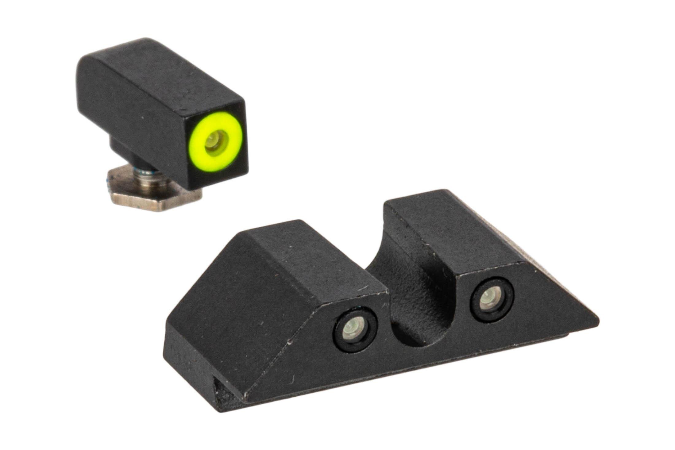 Night Fision Perfect Dot Night Sight Set - Glock Compatible - U Notch ...