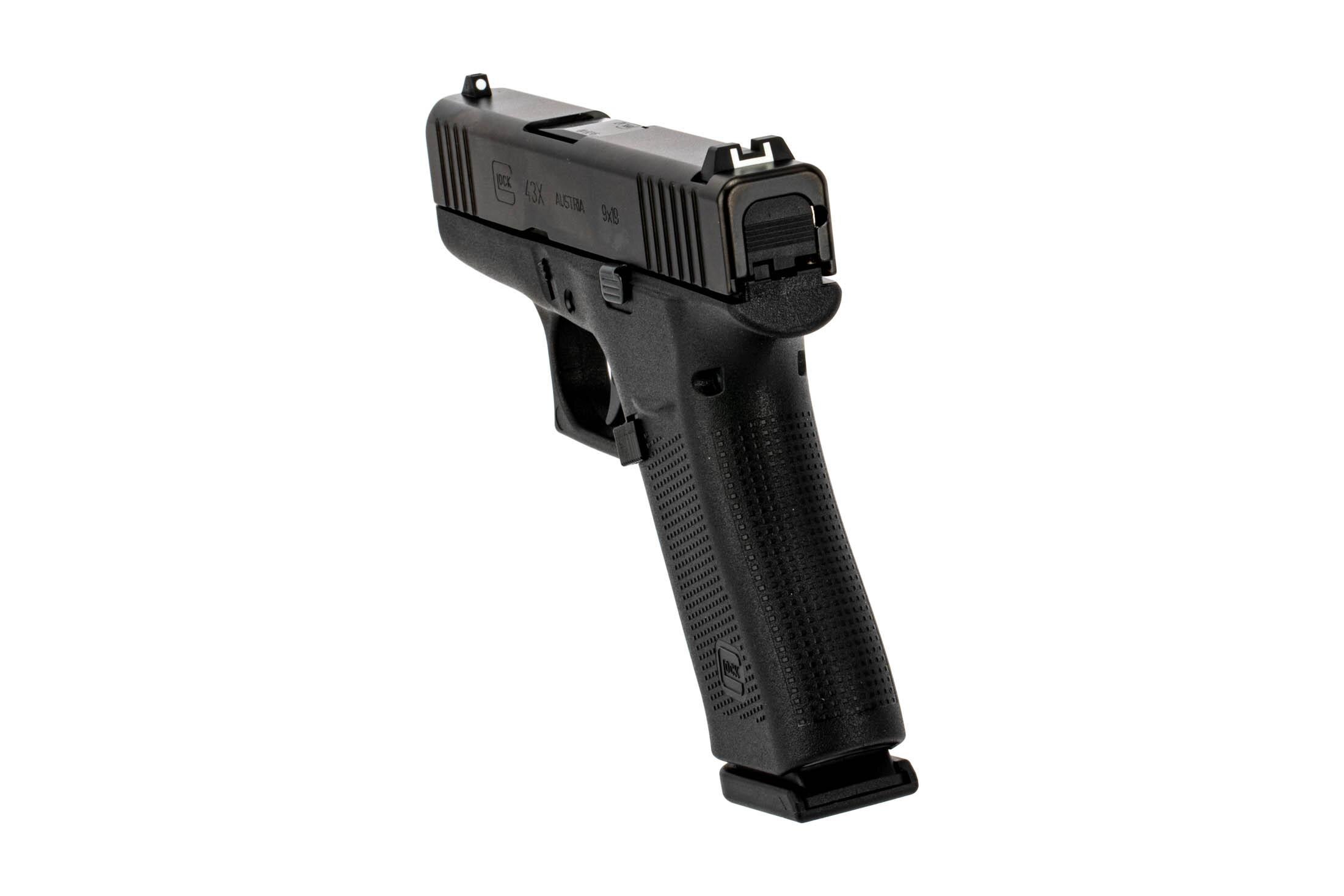 Glock 43X Single Stack nDLC Subcompact 9mm Pistol - 10 Round GLPX4350201