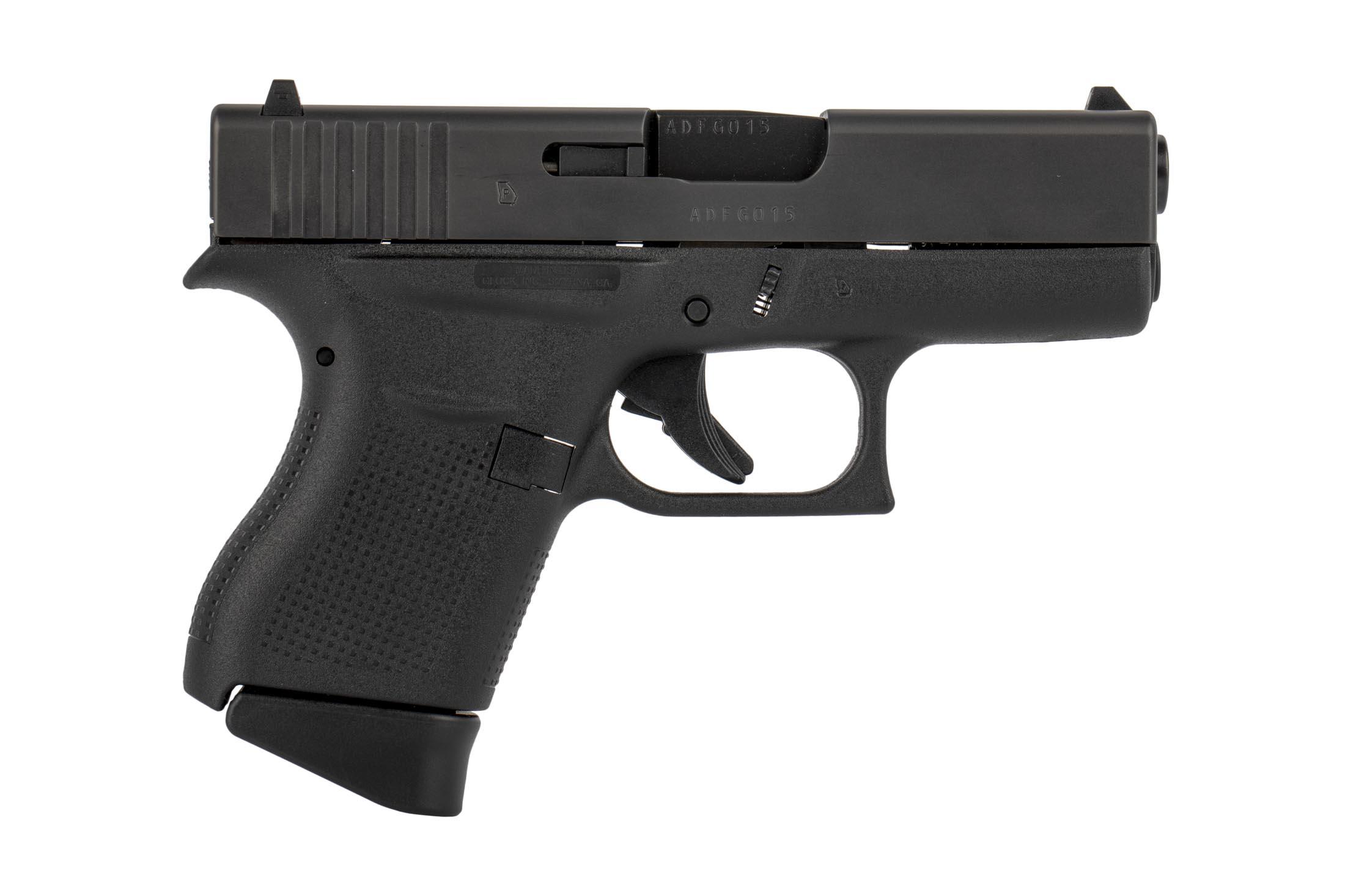 Glock G43 9mm Subcompact Slimline 6-Round Handgun - 3.39" Barrel ...