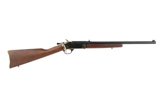 Henry Single Shot 44 Mag Brass Receiver Break-Open Rifle - Blued/Walnut ...