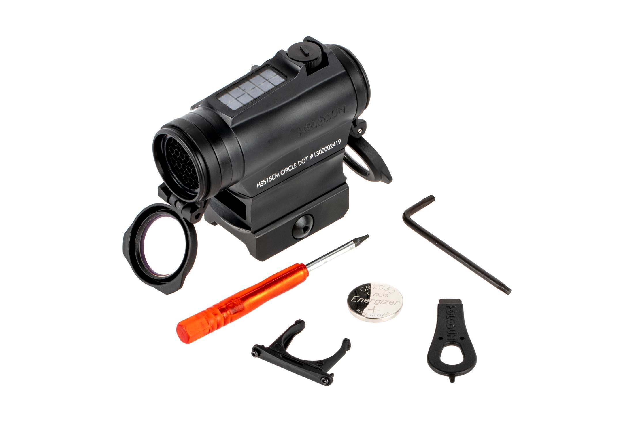 Holosun HS515CM 2 MOA Micro Solar Red Dot Sight - 65 MOA Circle HS515CM