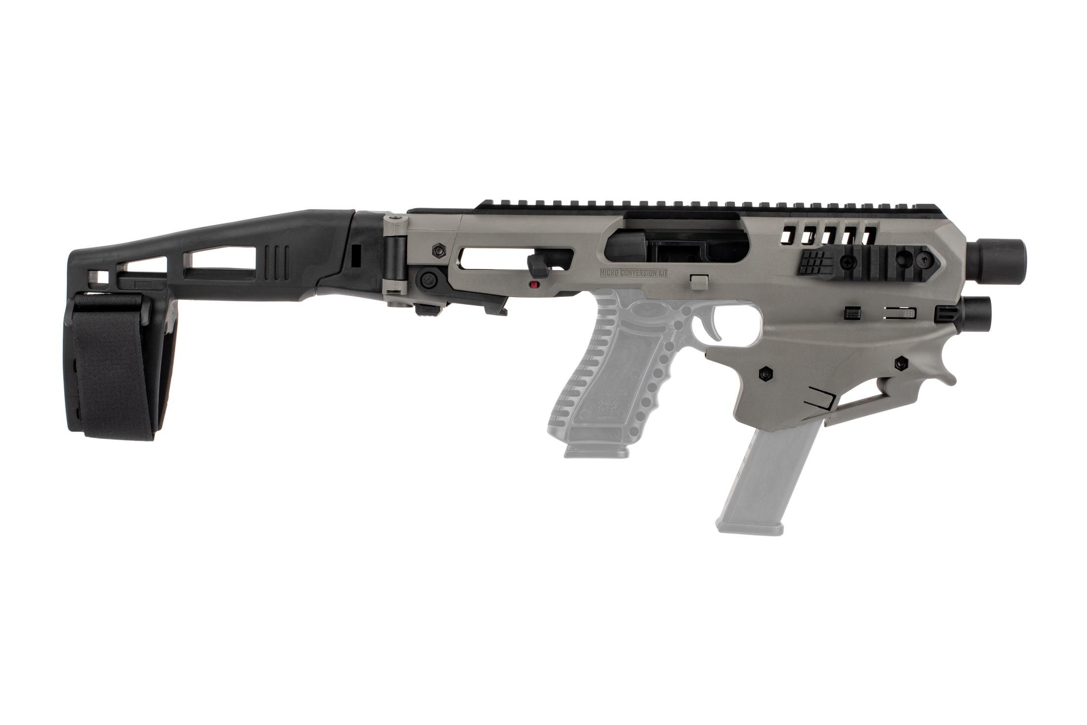CAA Micro Conversion Kit Glock Long Stabilizer - Tungsten Gray MCKTU