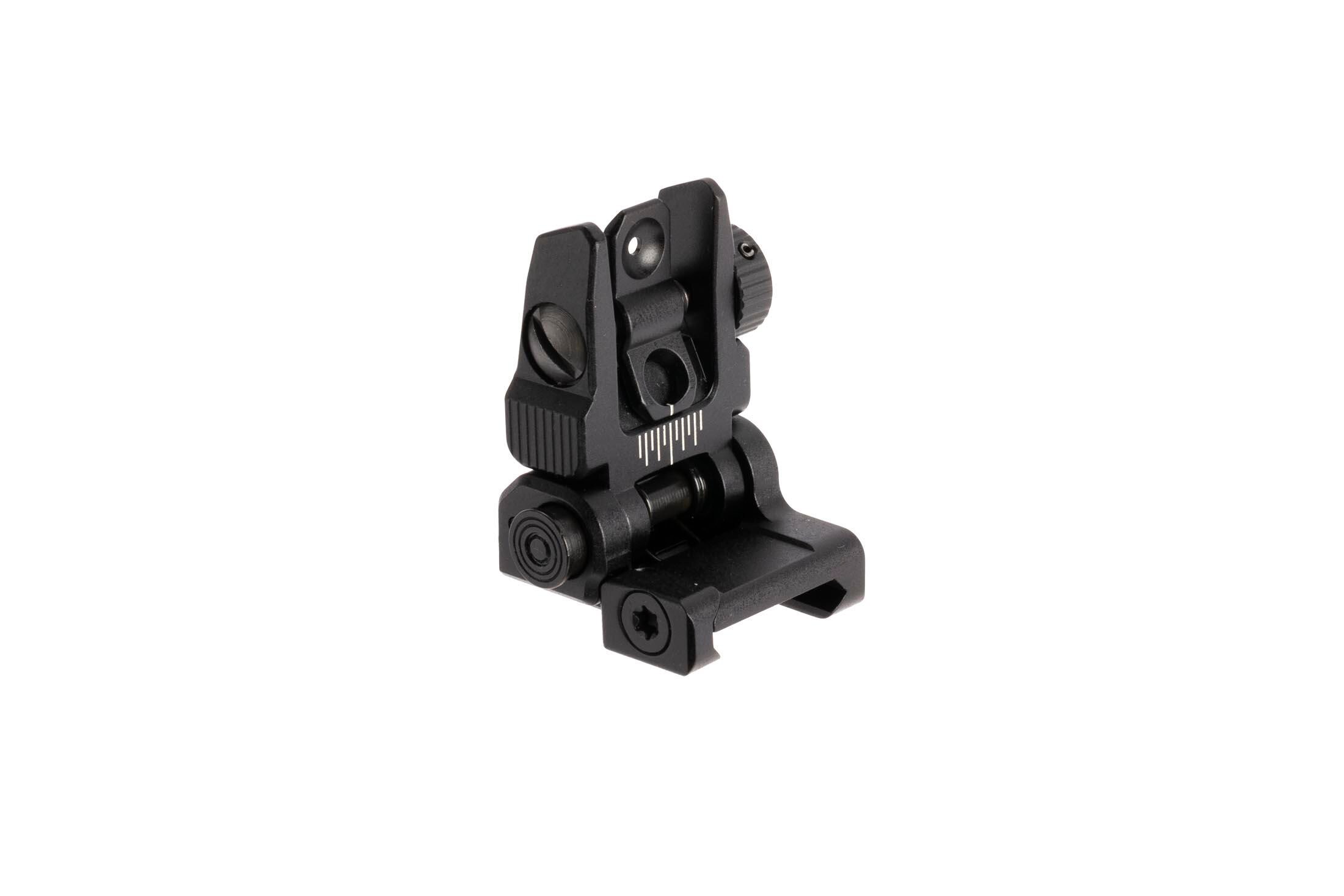 Leapers UTG ACCU-SYNC Spring-loaded AR15 Flip-up Rear Sight - Black MNT-957