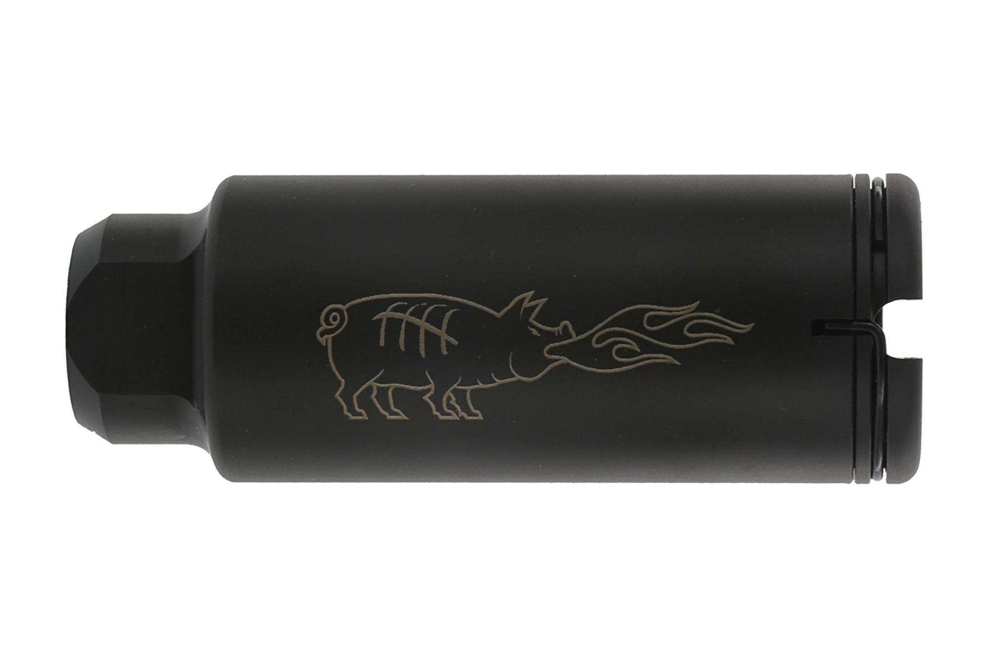 Noveske KX5 Flaming Pig Flash Suppressor - Slim - 1/2x28 NVKX5-12x28