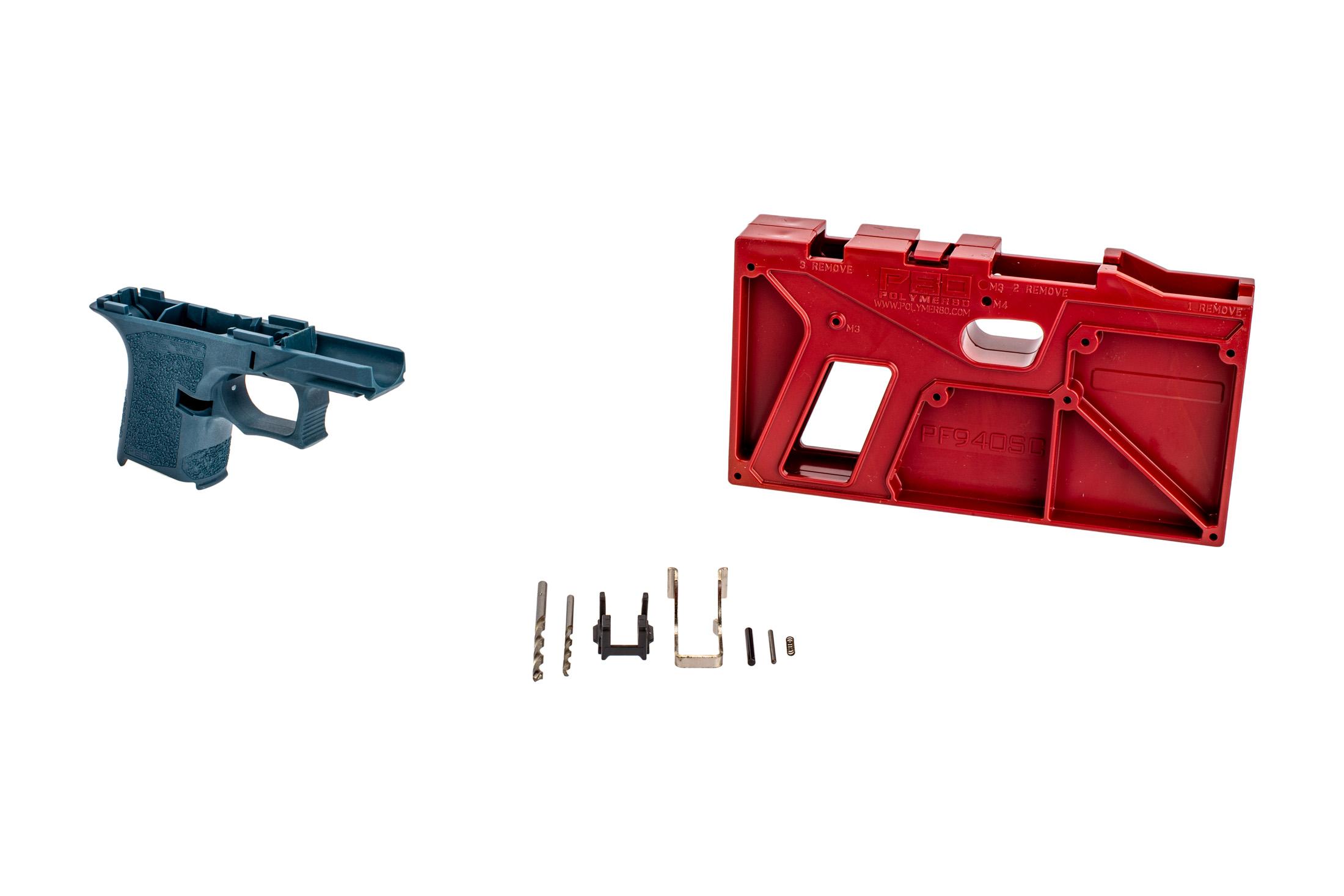 Polymer 80 PF940SC 80% SubCompact Frame Kit - Blue Titanium P80-PF940SC-BTI
