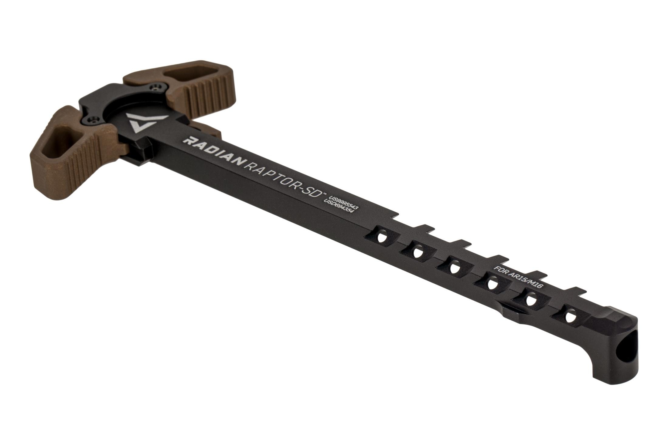 Radian Raptor SD Vented Ambidextrous AR-15 Charging Handle - Brown R0067