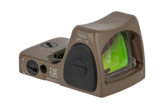 Trijicon RMR Type 2 Adjustable LED Reflex Sight - 3.25 MOA - FDE