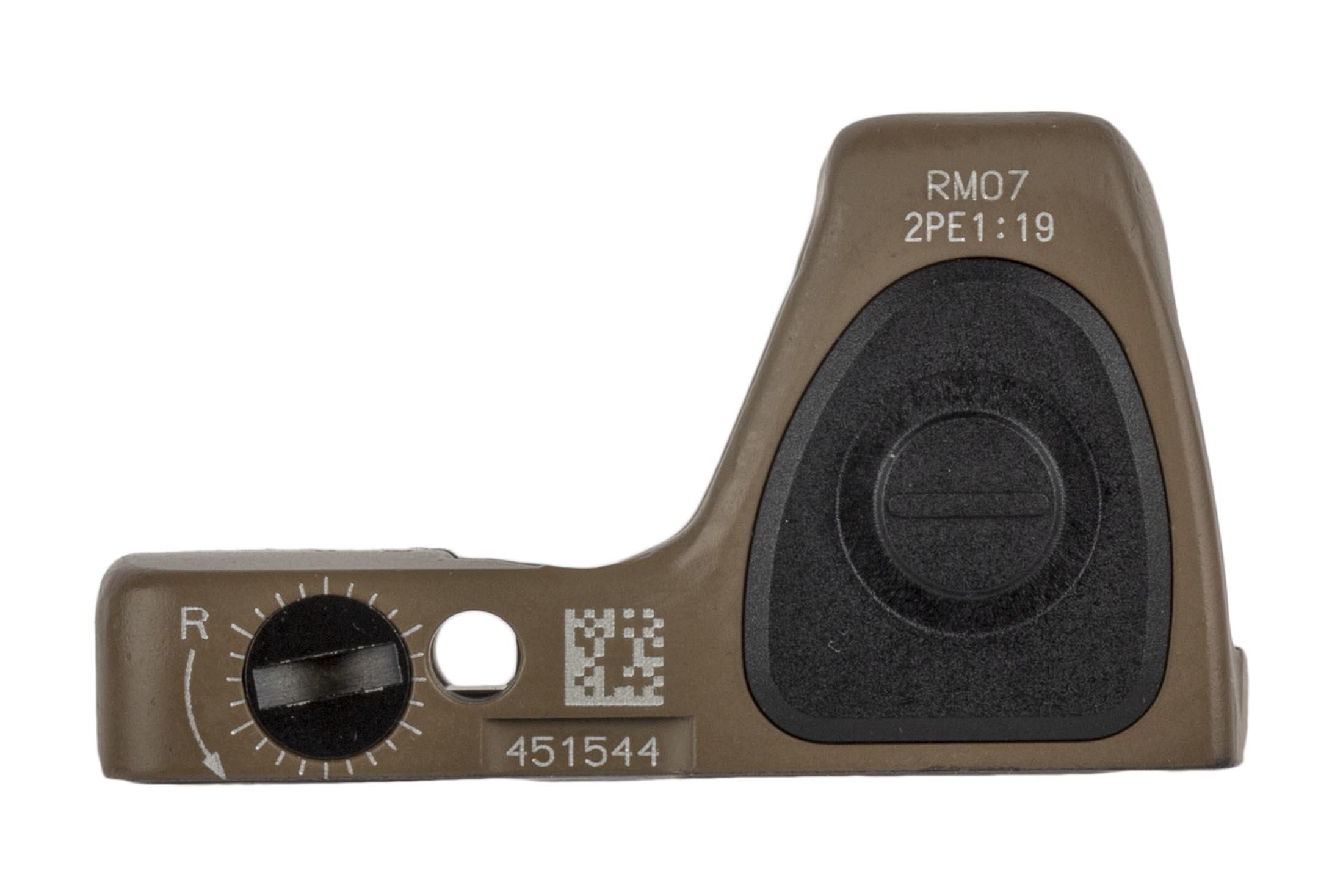 Trijicon RMR Type 2 Adjustable LED Reflex Sight - 6.5 MOA - FDE RM07-C ... Trijicon RMR Type 2 Adjustable LED Reflex Sight - 6.5 MOA - FDE RM07-C ...