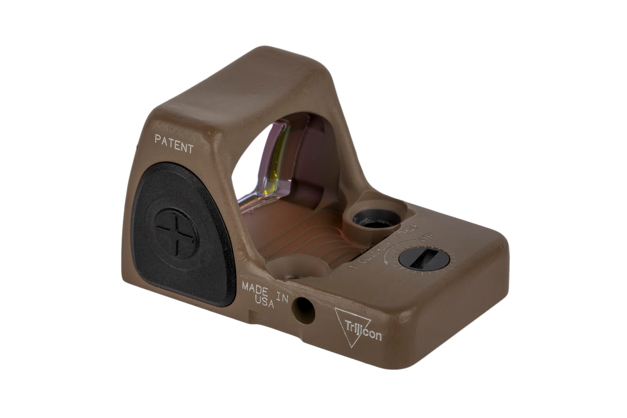 Trijicon RMR Type 2 Adjustable LED Reflex Sight - 6.5 MOA - FDE RM07-C ... Trijicon RMR Type 2 Adjustable LED Reflex Sight - 6.5 MOA - FDE RM07-C ...