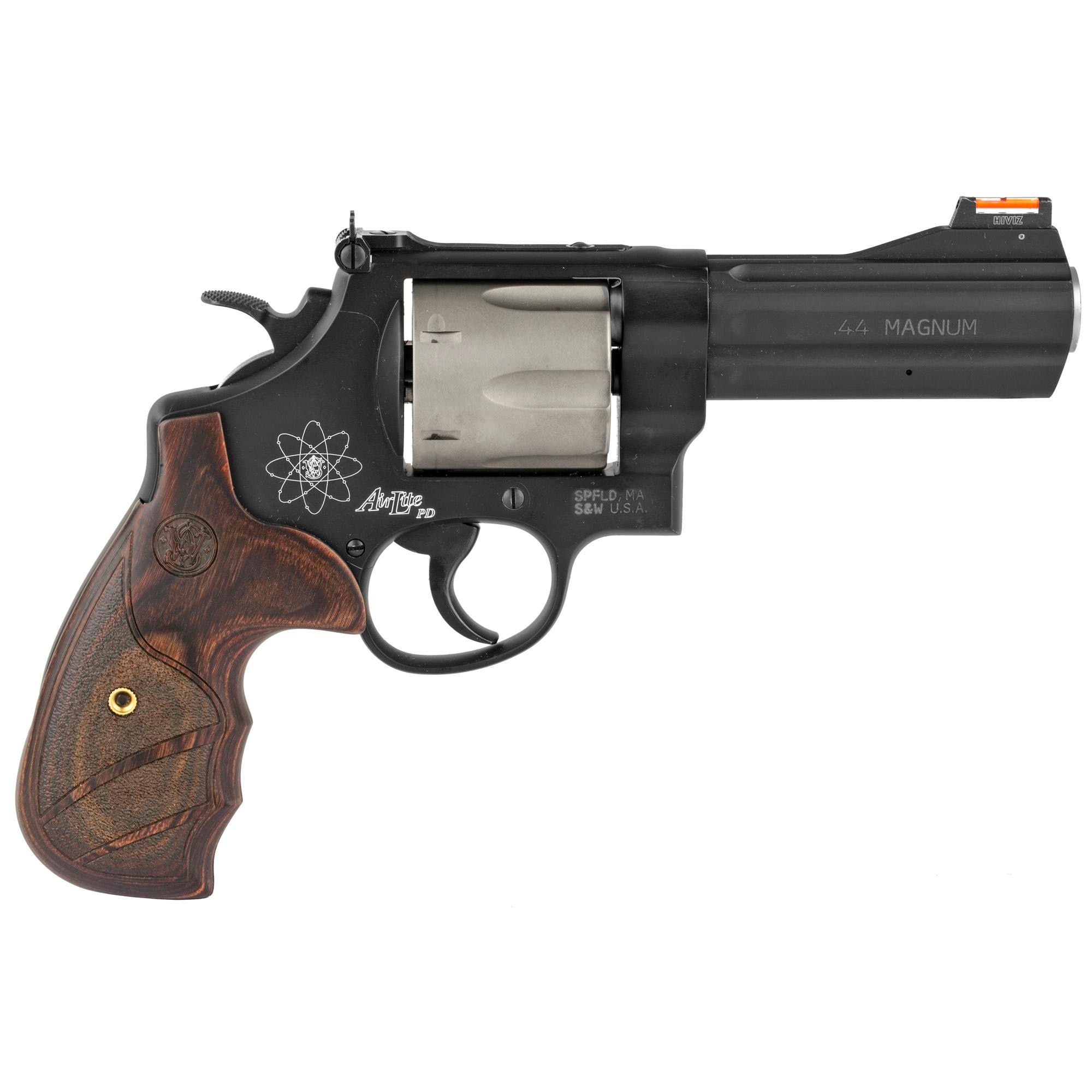 Smith & Wesson Model 329PD Airlite .44 Magnum 6-Round Revolver - Black - Wood - 4" SW163414-A