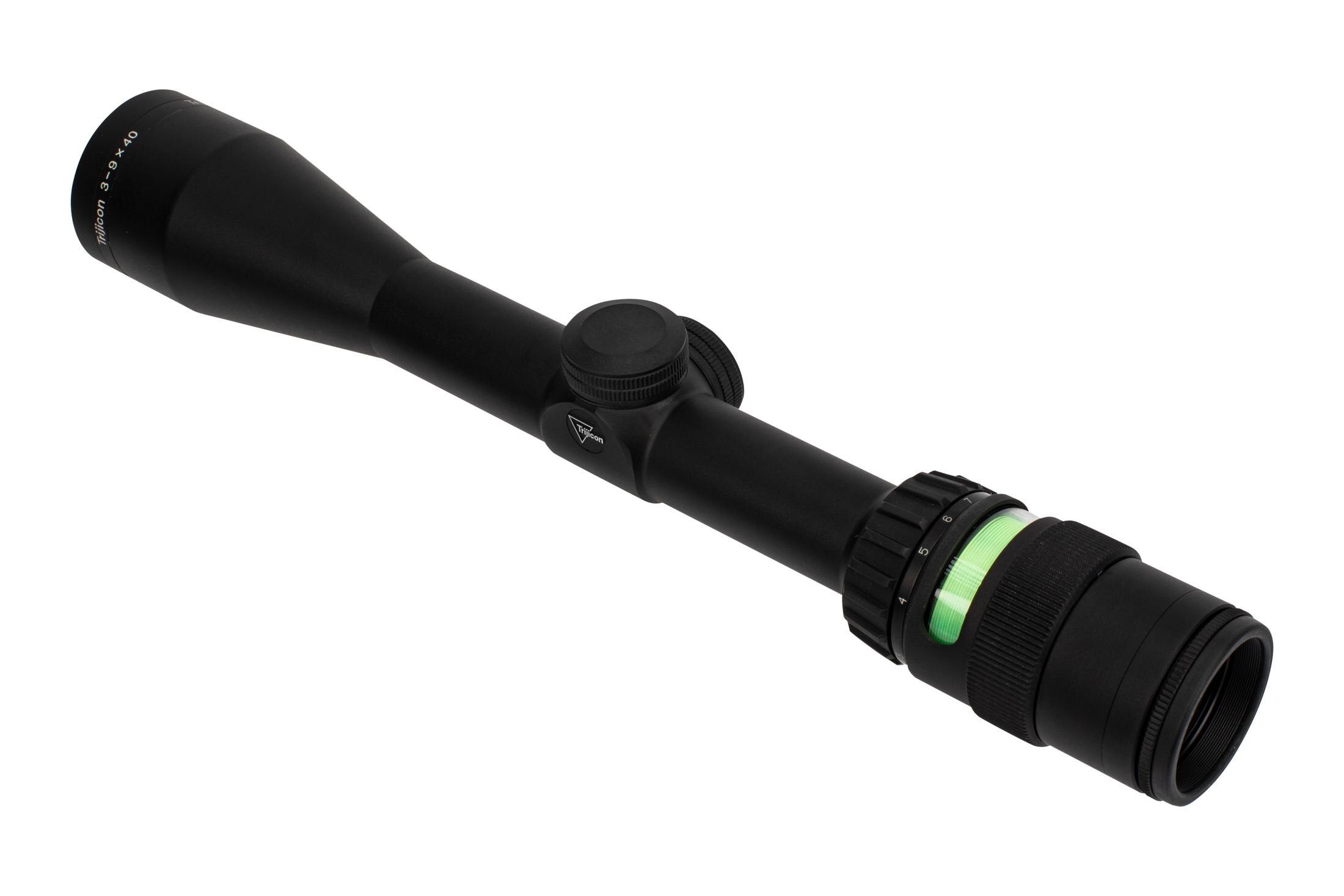 Trijicon AccuPoint 3-9x40 Rifle Scope - Green BAC Triangle Post Reticle ...