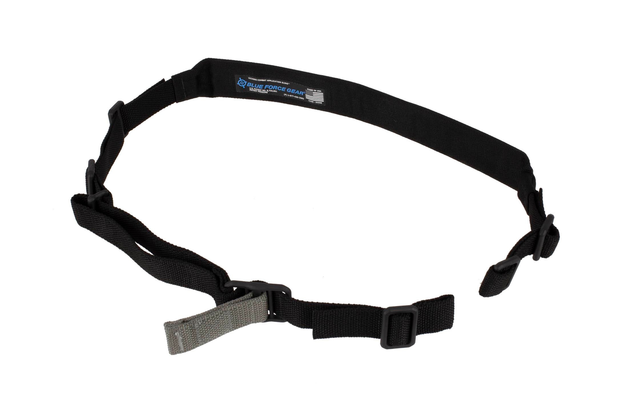 Blue Force Gear Vickers Padded 2-Point Sling - Black VCAS-200-OA-BK