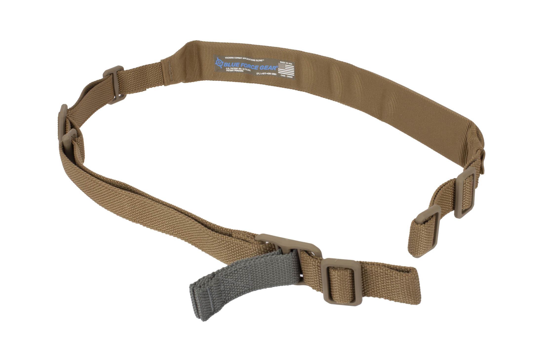 Blue Force Gear Vickers Padded 2-Point Sling - Coyote VCAS-200-OA-CB