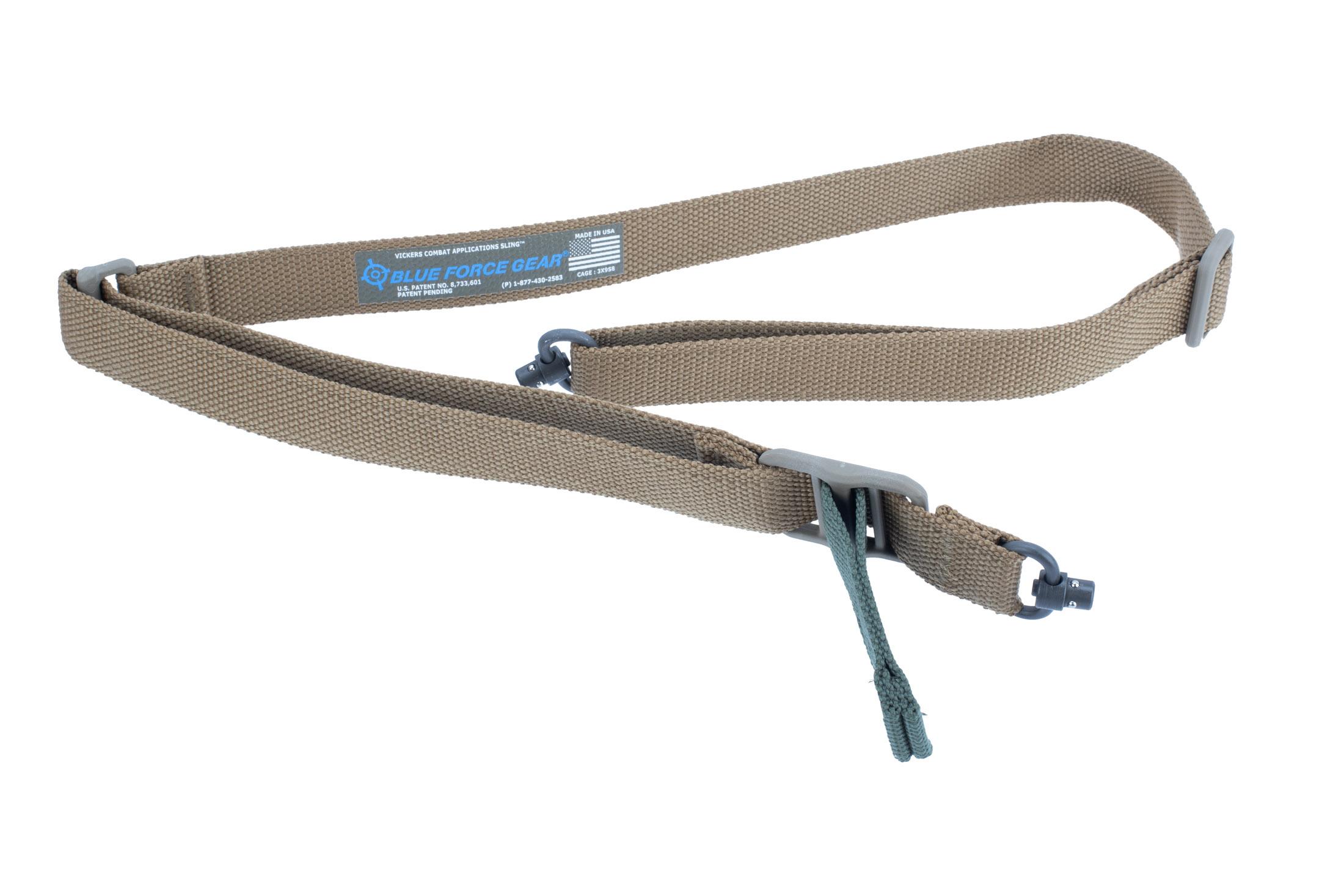 Blue Force Gear Vickers Push Button Sling - Coyote Brown VCAS-PB-125-AA-CB